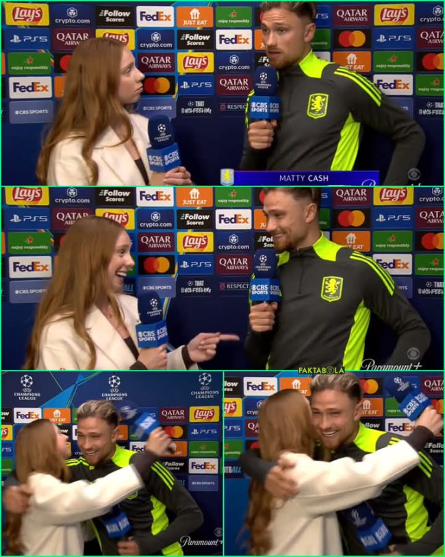 Momen Haru Matty Cash Dan Adiknya Hannah Cash Usai Laga PSG Vs Aston ...